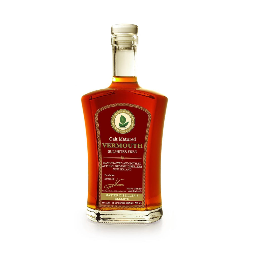 Oak Matured Vermouth (750ml 18% ABV) – Puhoi Organic Distillery