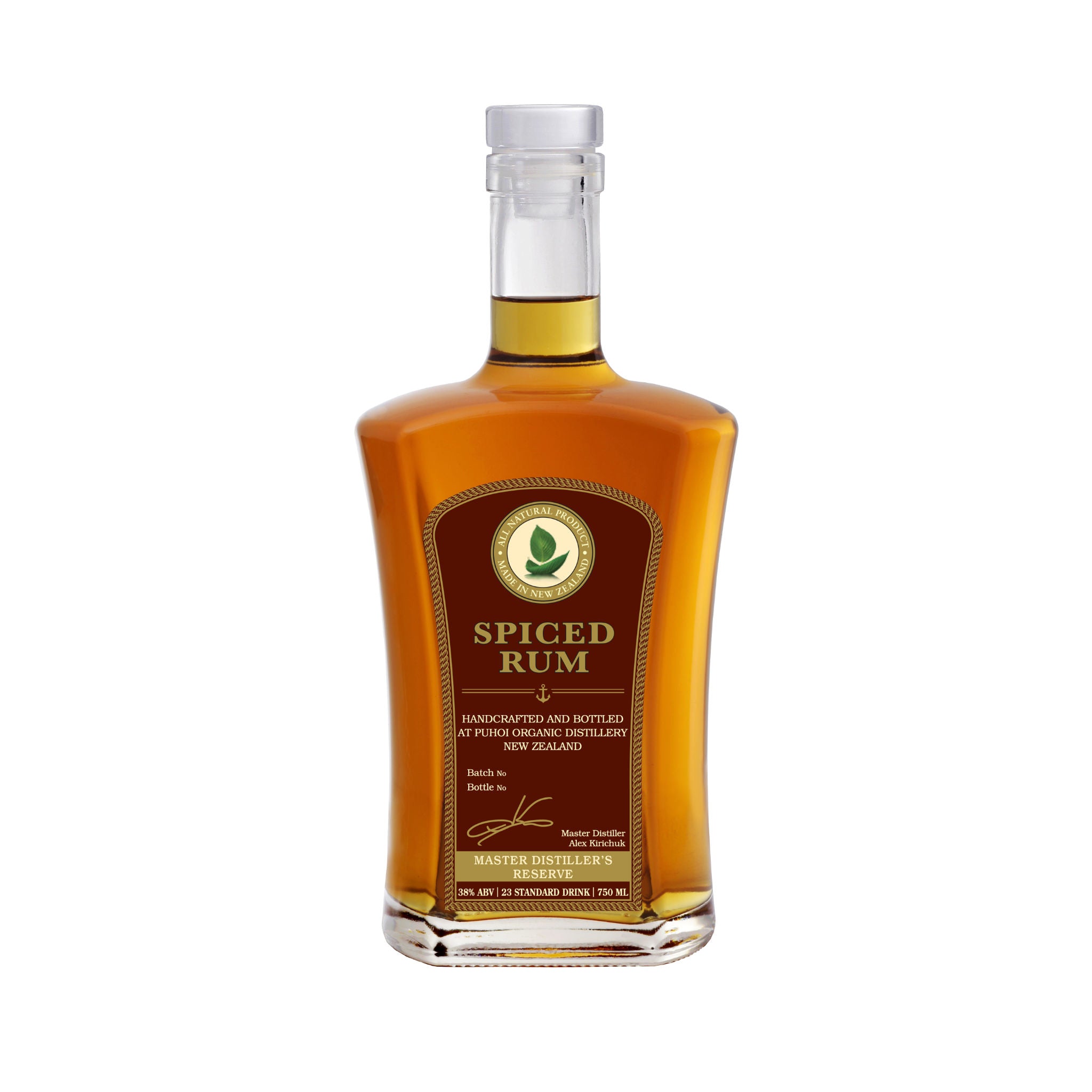 Spiced Rum (750ml 38% ABV) – Puhoi Organic Distillery
